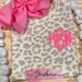 Natural Leopard Puff Monogram T-shirt - Etsy