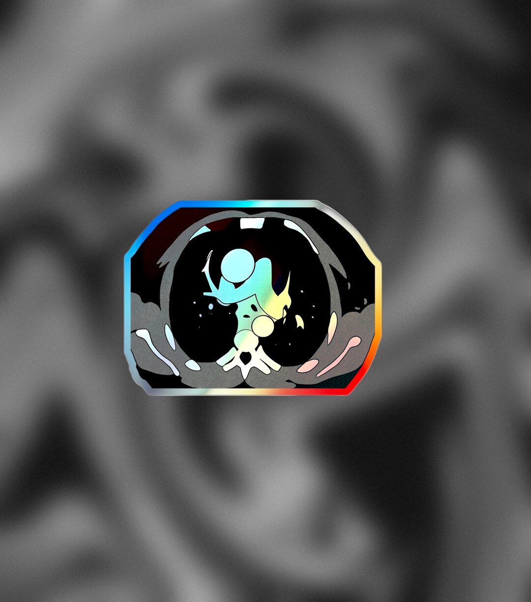 CT PE Holographic Vinyl Sticker CT Tech Sticker Radiology - Etsy