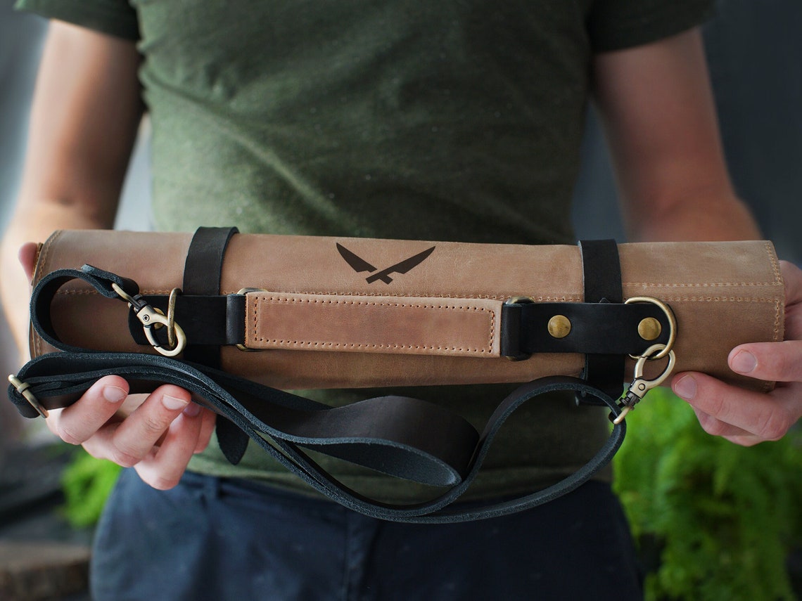 Personalized Leather Knife Roll Custom Knife Case Leather - Etsy