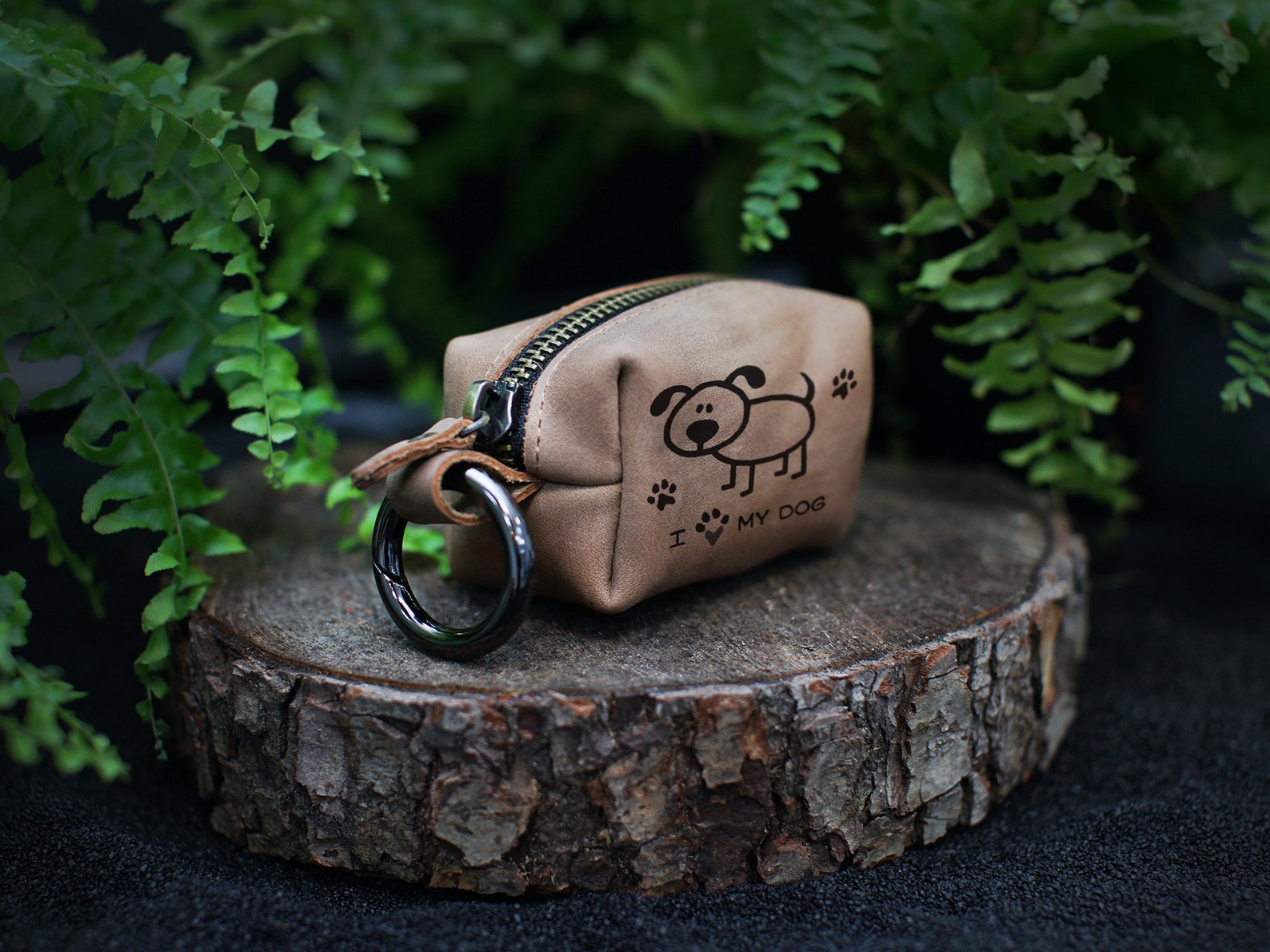 Personalized Dog Poop Bag Holder Leather Dog Waste Bag | Etsy