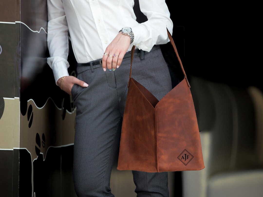 Custom Leather Tote Bag for Women, Personalized Shoulder Bag, Gifts for ...