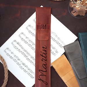 Leather Drum Stick Personalized, Custom Drumstick Pouch, Engraved ...