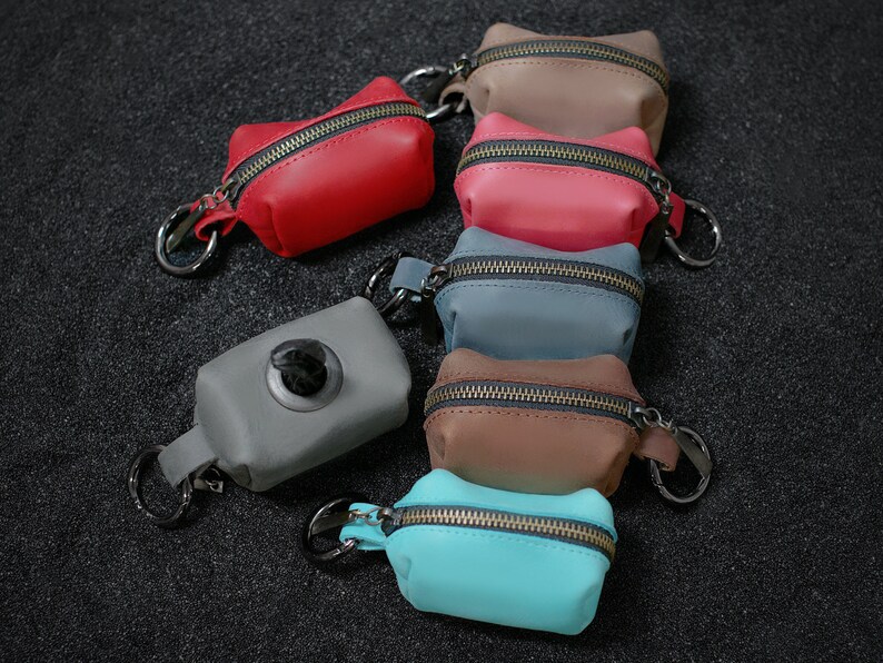 Personalized Dog Poop Bag Holder Leather Dog Waste Bag | Etsy