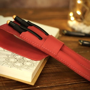 Leather Pen Sleeve 6 Colors Available, Personalized Pen Case, Fountain ...