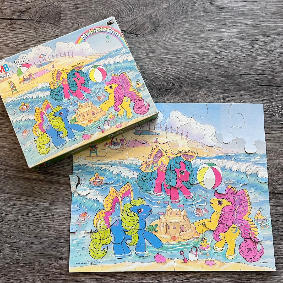 VINTAGE My Little Pony 24 Piece Puzzle!! Milton Bradley Puzzles. 80’s ...