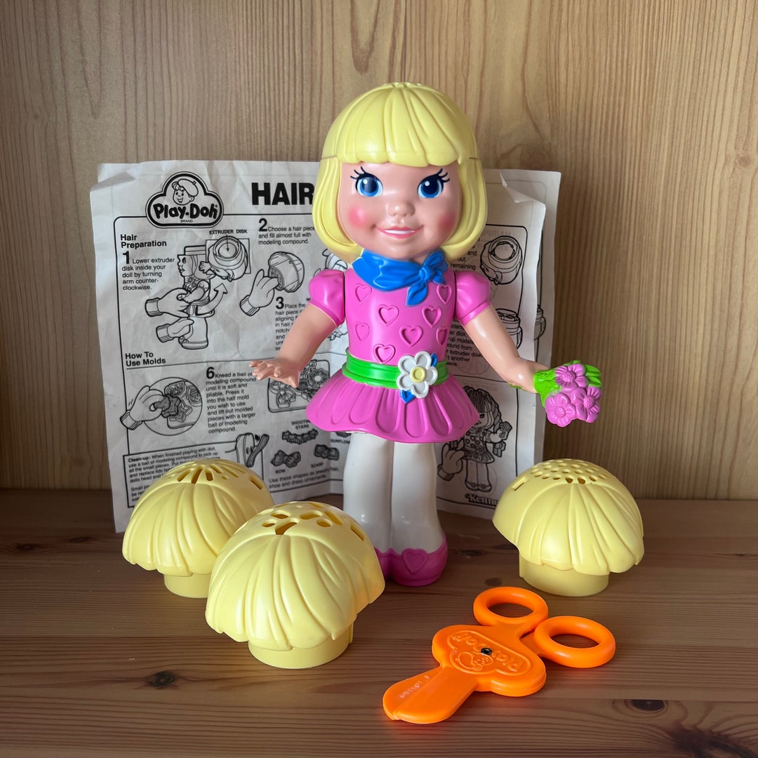 VINTAGE 1991 Play-doh Hair Do Dolly by Kenner. - Etsy