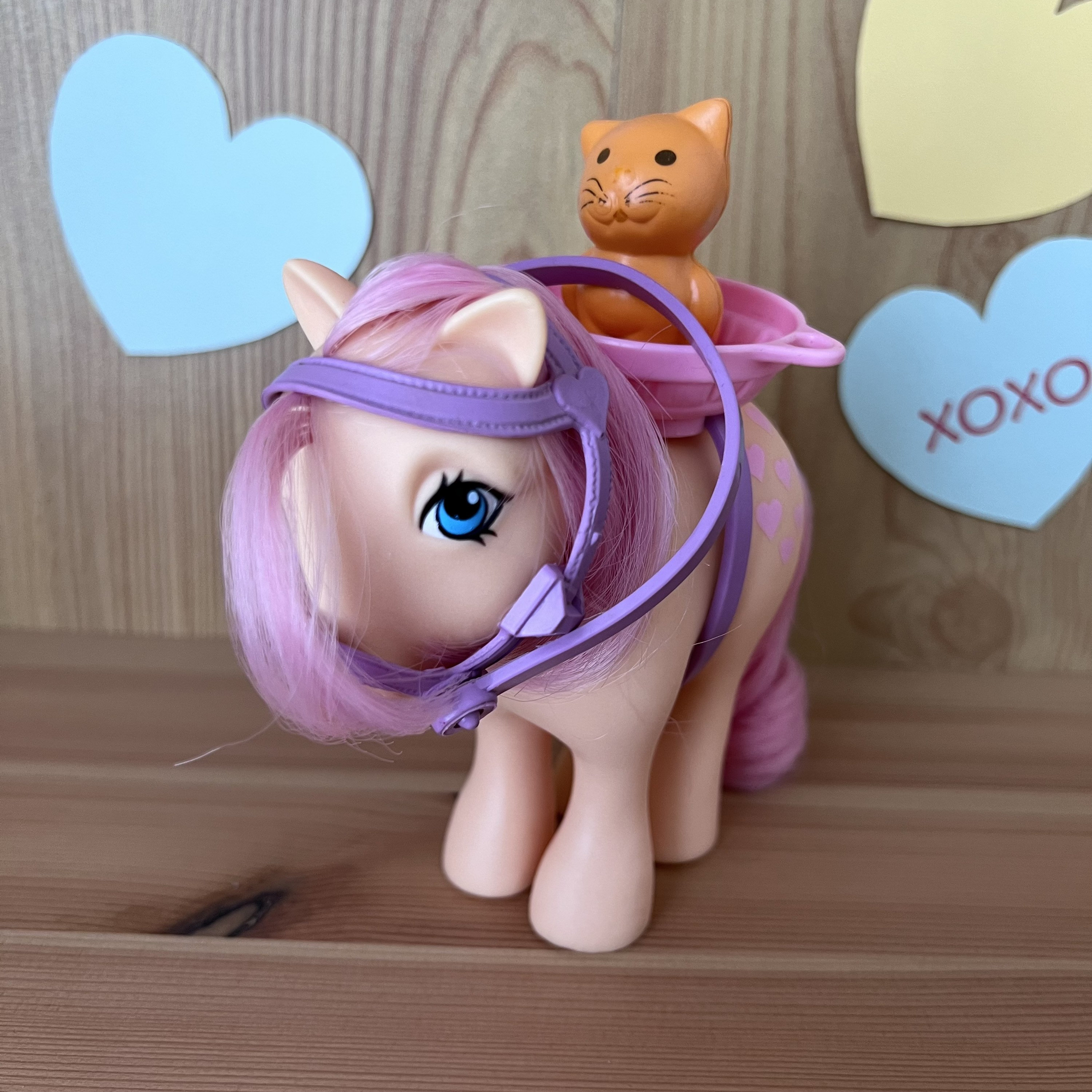 VINTAGE My Little Pony Pretty Parlor Parlour Peachy Pony & Twinkles Cat ...