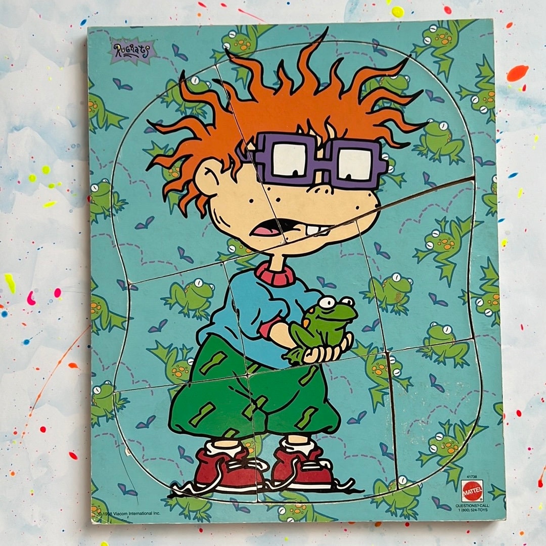 VINTAGE Nickelodeon Rug Rats Chucky Puzzle! 1998, Pressboard - Etsy