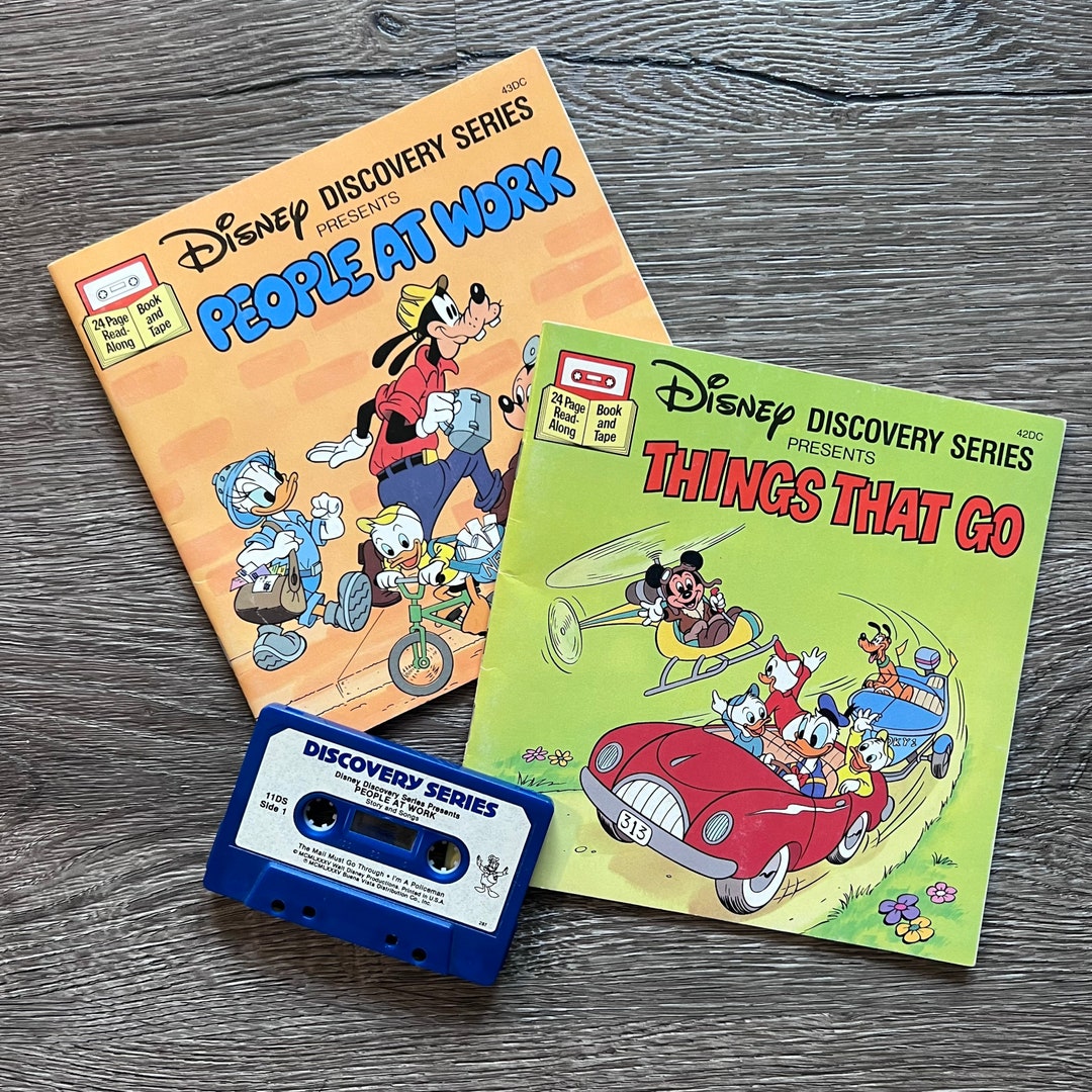 Vintage Disney 2 Books & Cassette Tape Set 1980s Discovery Series ...