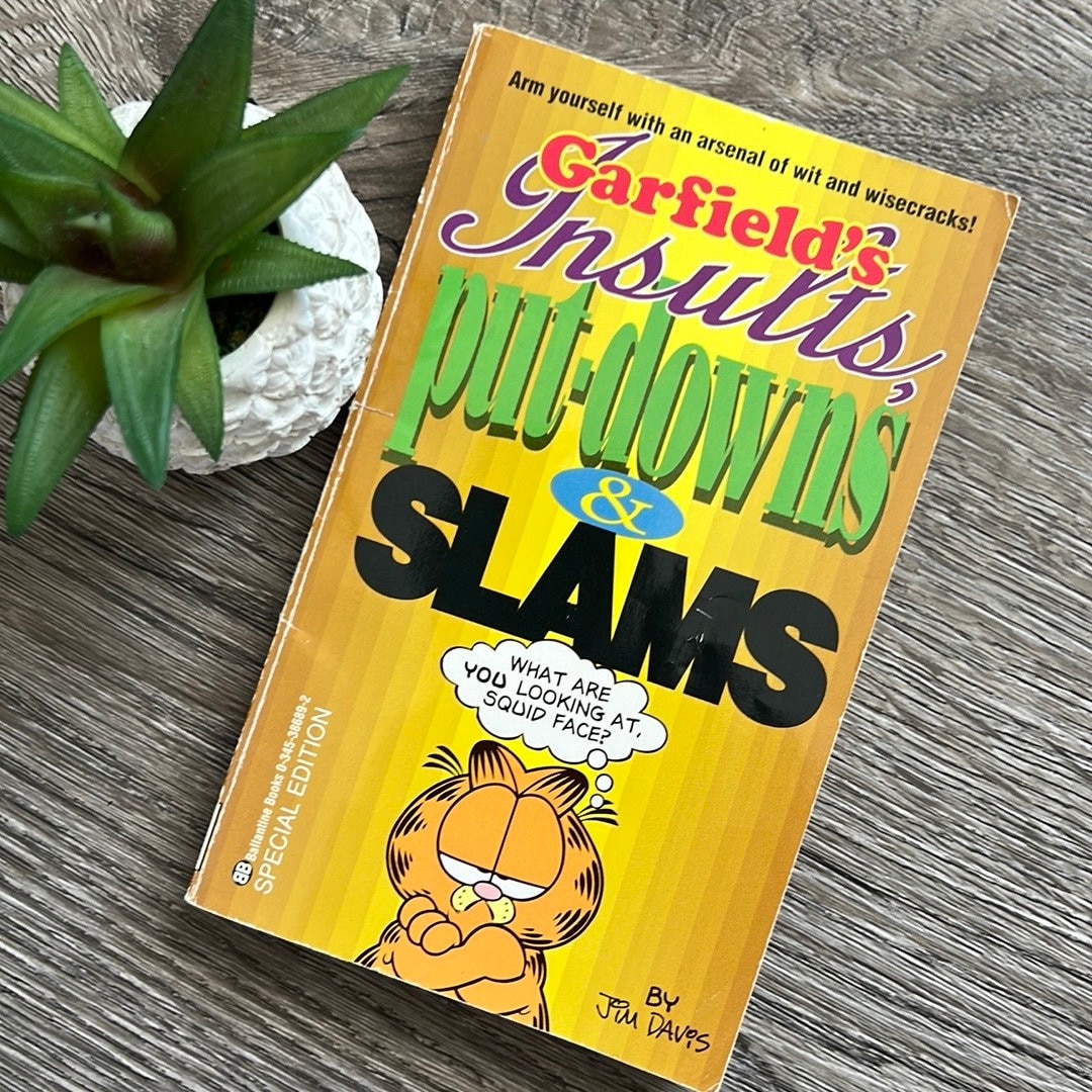 VINTAGE Garfield Book, Garfield’s Insults, Put-downs, & Slams by Jim ...