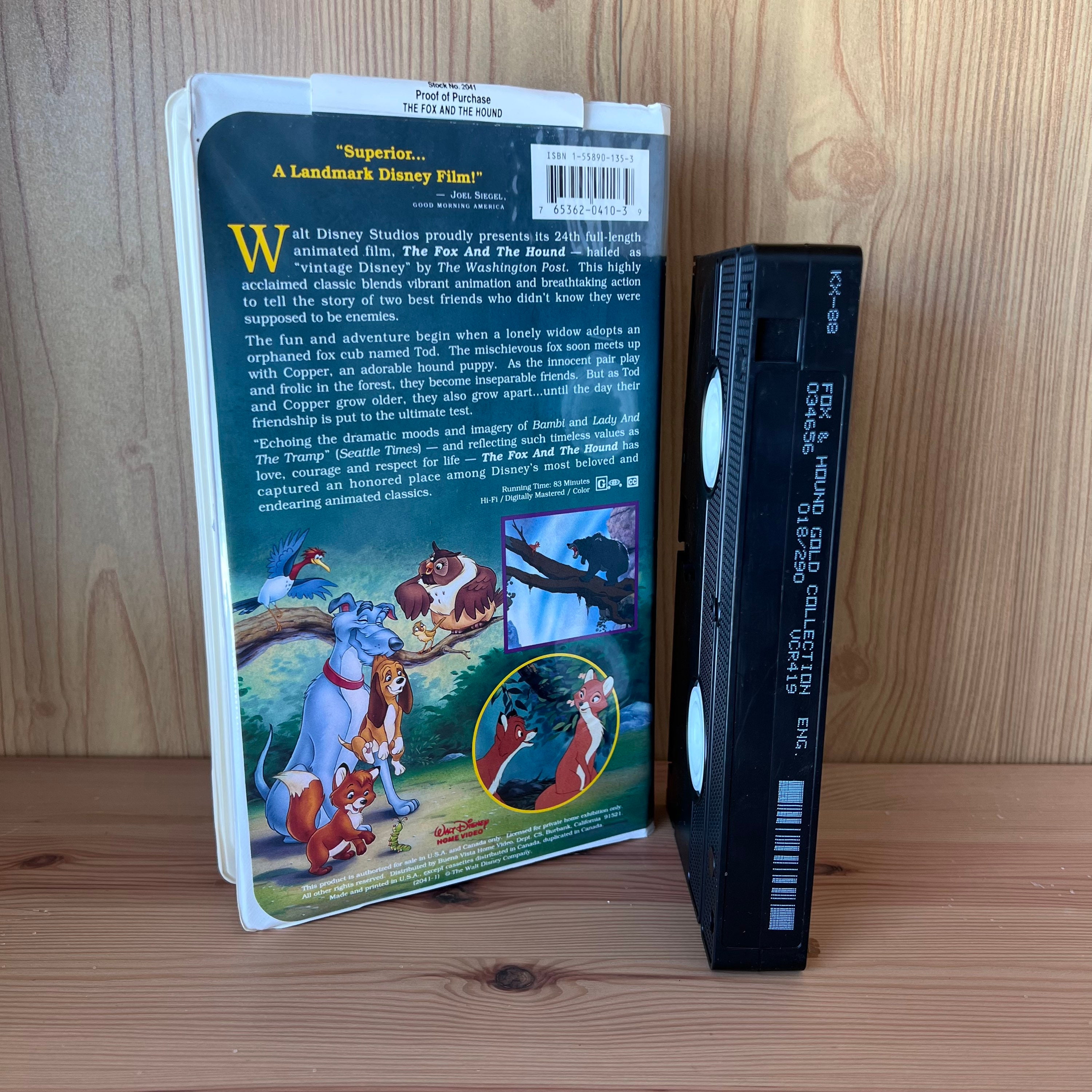 VINTAGE 1990's Walt Disney’s the Fox and the Hound on VHS - Etsy