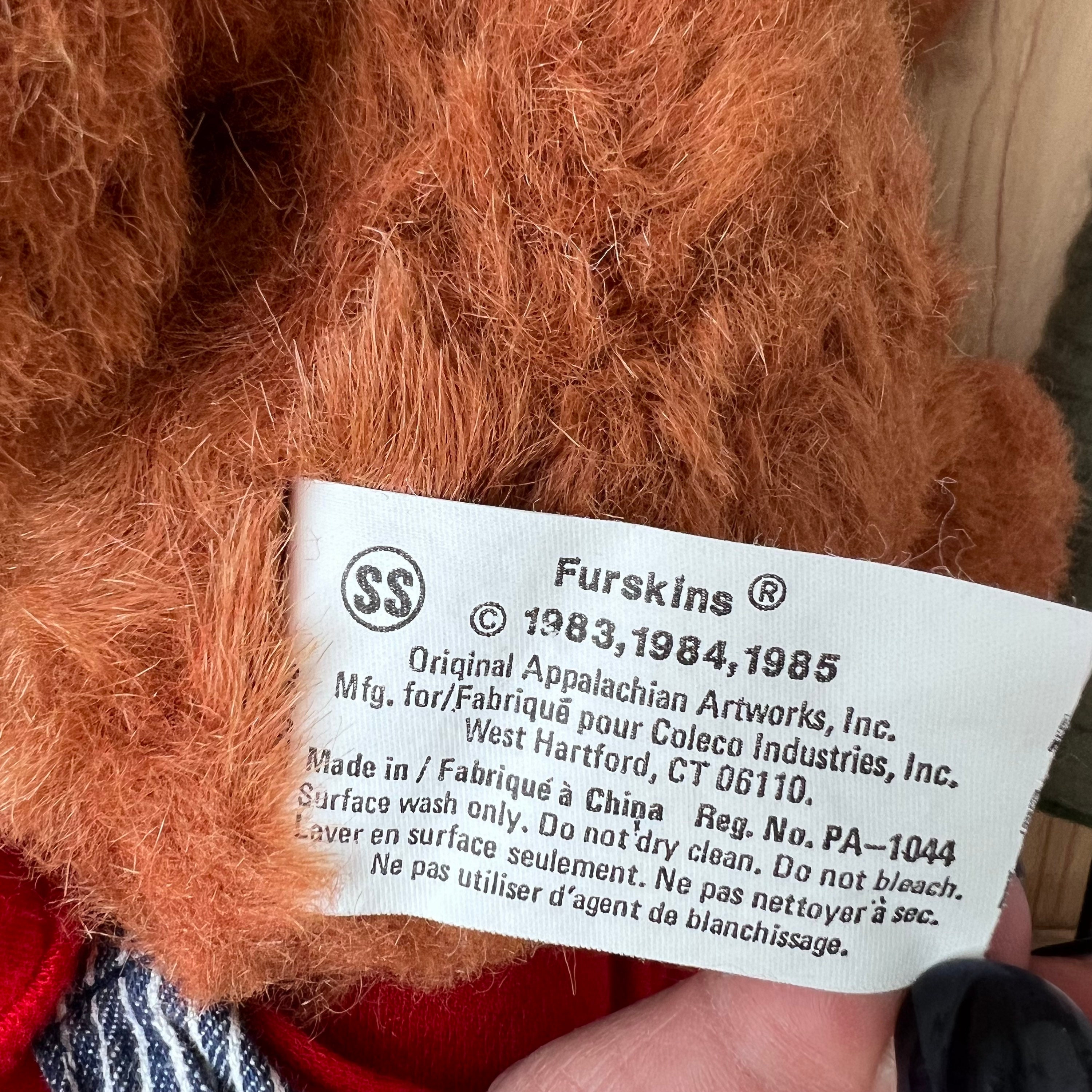 Vintage Furskins by Xavier Roberts 1980s Bubba Plush - Etsy