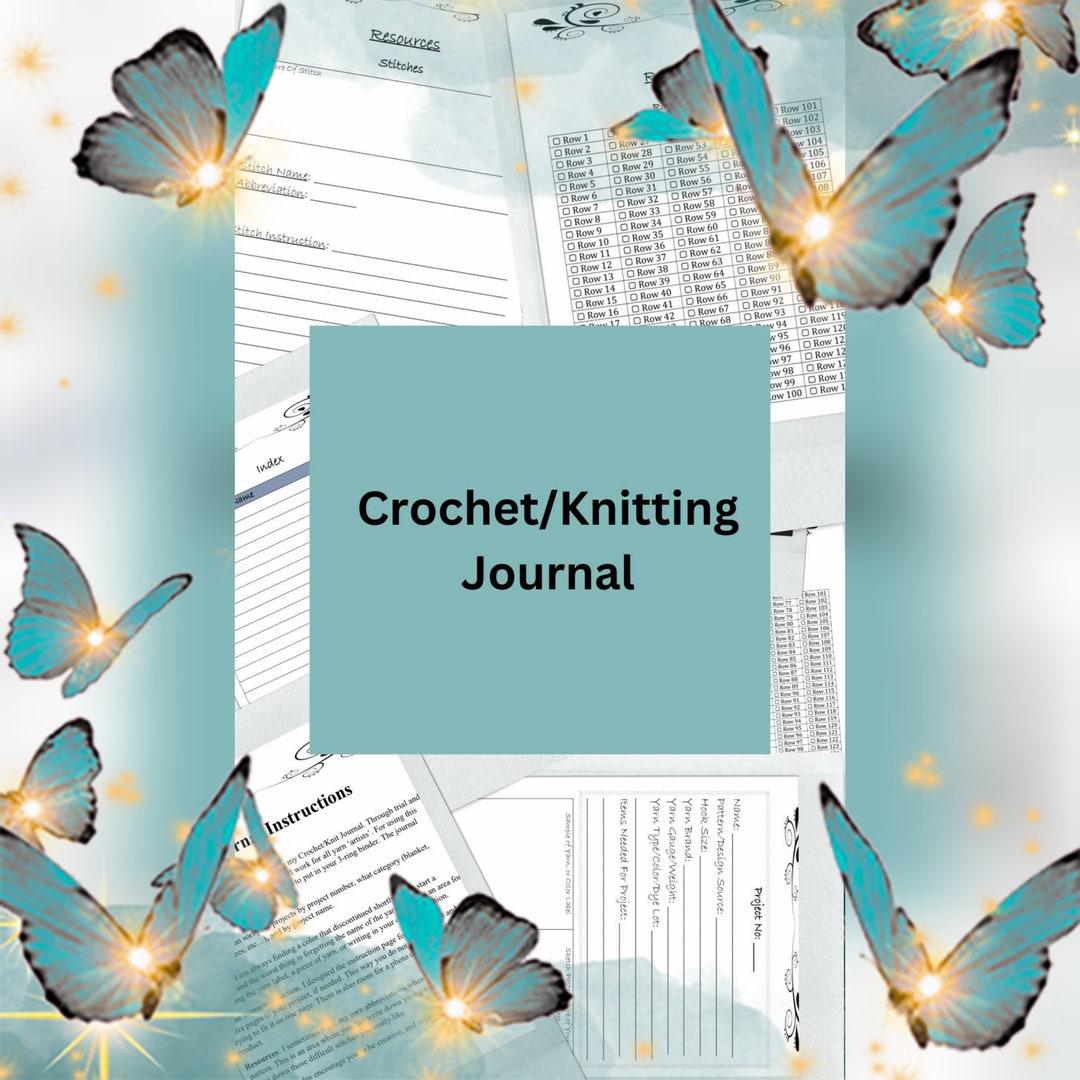 Knitting or Crocheting Journal Digital Download Fun Journal Hobby ...