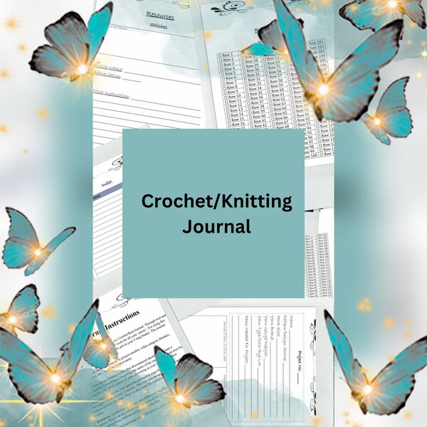 Crochet Project Tracker Printable Handy Reference Sheet for Crochet ...