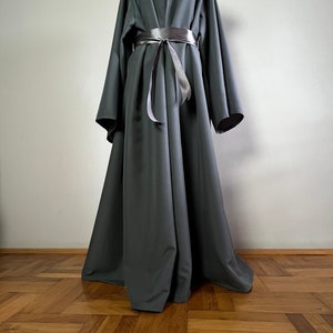 Black Robe, Grim Reaper Costume, Ceremonial Robe, Wizard Tunic, Hooded ...