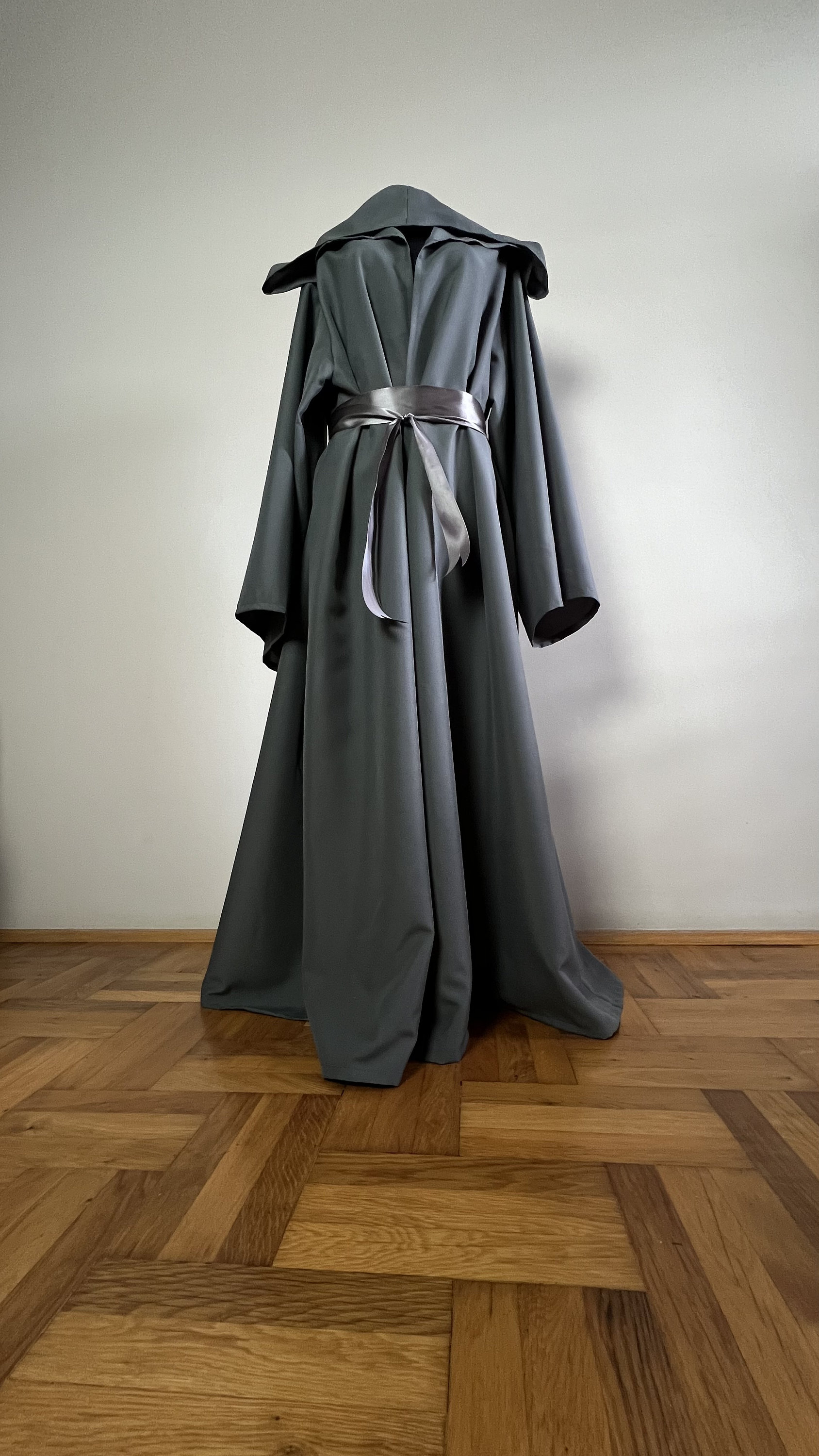 Hooded Black Robe, Medieval Grim Reaper Costume, Warlock Tunic - Etsy