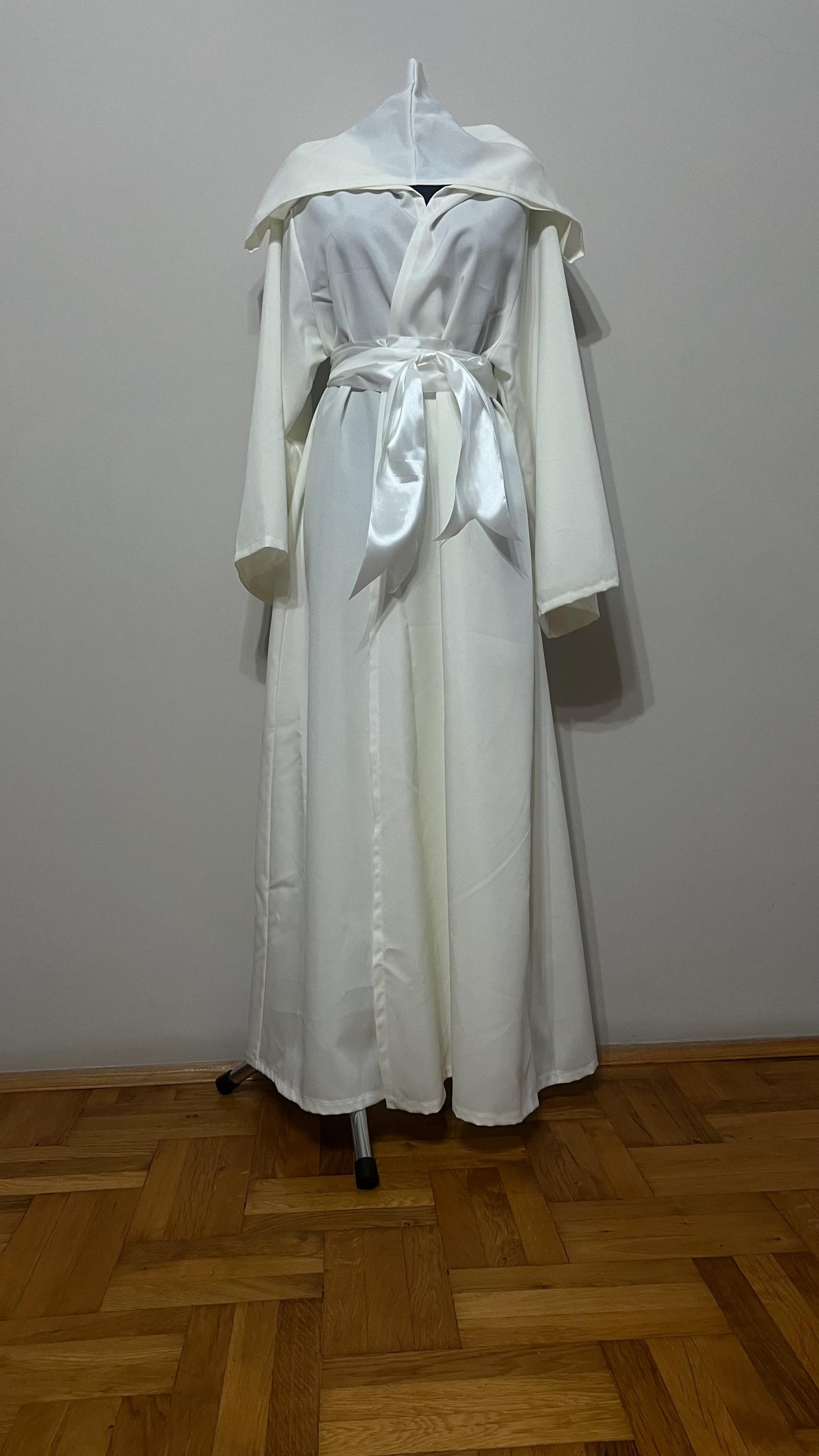 Black Robe, Grim Reaper Costume, Ceremonial Robe, Wizard Tunic, Hooded ...