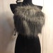 Gray Faux Fur Top, Larp Top, Gary Fur Galter Top, Tribal Top, Festival ...