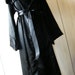 Satin Black Robe Grim Reaper Costume Ceremonial Robe Wizard - Etsy