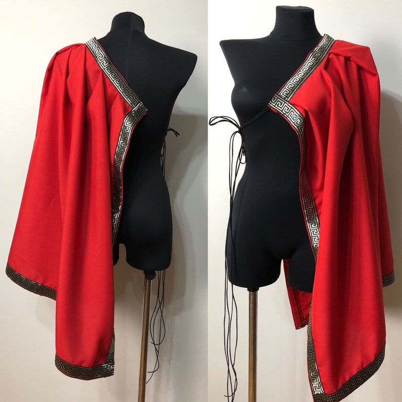 Celtic Viking Cape Dark Green Capelet One Shoulder Cape - Etsy