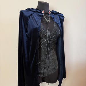 Dark Green Fencing Half-cape, Victorian Velvet Cape, Renaissance ...