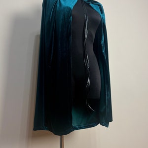 Dark Green Capelet, Velvet Renaissance Capelet With Clasps, One Shoulder Cape, LARP Cloak ...