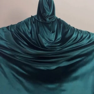 Blue Shade Green Velvet Cloak, Turquoise Green Velvet Cloak, Deep Green ...