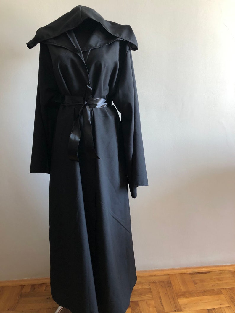 Black Robe Grim Reaper Costume Ceremonial Robe Wizard - Etsy