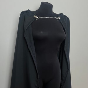 Cape With Chain, Chain Celtic Cape, Viking Cape, Black Cape, Long Cape ...