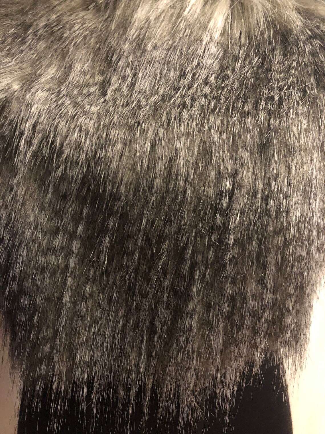 Gray Faux Fur Top Larp Top Gary Fur Galter Top Tribal Top | Etsy