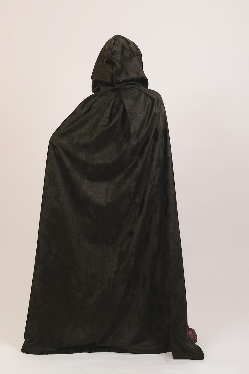 Vampire The Masquerade Velvet Hooded Adult Halloween Party Cape Witch ...