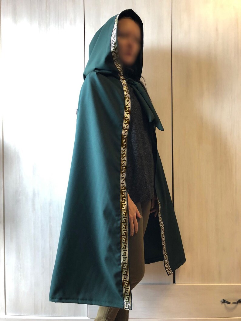 Hooded Cloak Hooded Cape Fantasy Cloak Halloween Elven | Etsy
