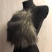 Gray Faux Fur Top, Larp Top, Gary Fur Galter Top, Tribal Top, Festival ...