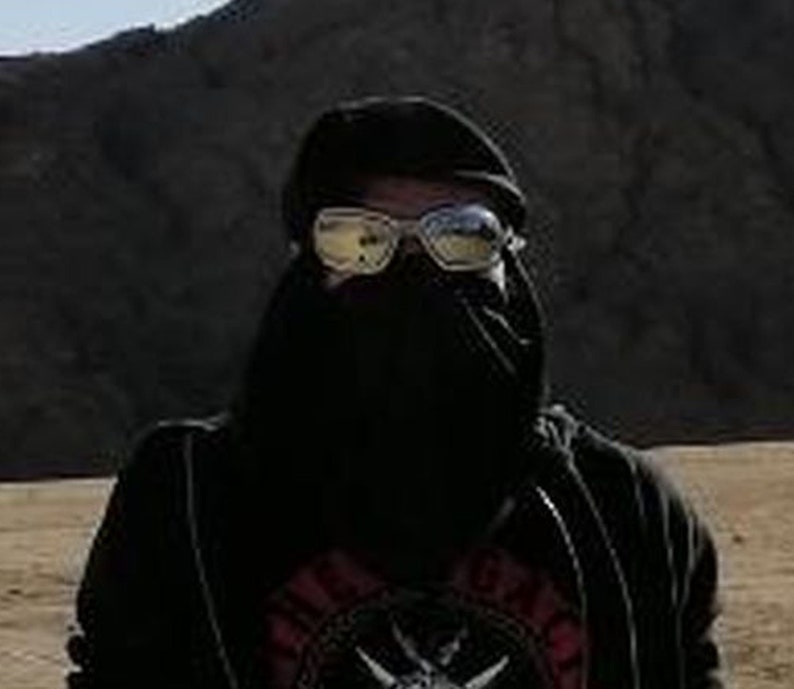 Black Hooded Mask Hood and Mouth Mask Face Mask Burning Man | Etsy