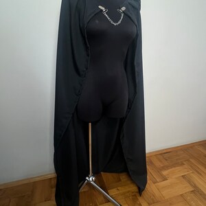 Cape With Chain, Chain Celtic Cape, Viking Cape, Black Cape, Long Cape ...