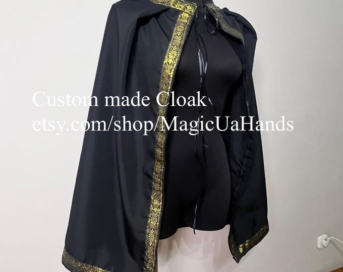 Renaissance One Shoulder Cape, Half Cape Decorated With Trims ...