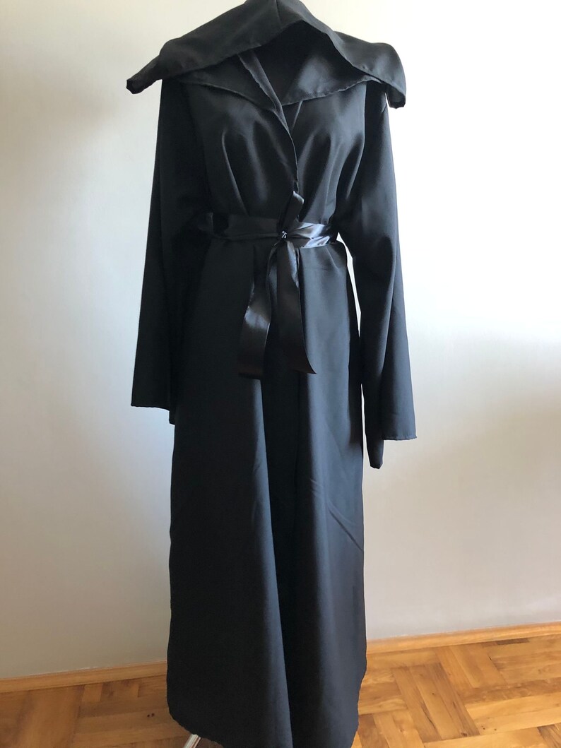 Black Robe Grim Reaper Costume Ceremonial Robe Wizard - Etsy