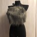 Gray Faux Fur Top, Larp Top, Gary Fur Galter Top, Tribal Top, Festival ...