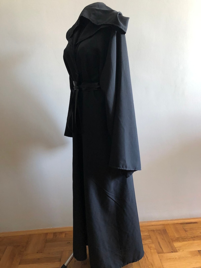 Black Robe Grim Reaper Costume Ceremonial Robe Wizard - Etsy