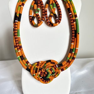 African Print /ankara/statement Necklace With Matching Clutch Bag - Etsy