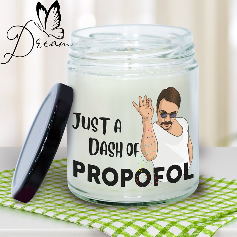 Nurse Candle Just A Dash of Propofol Funny Gift for ICU ER - Etsy