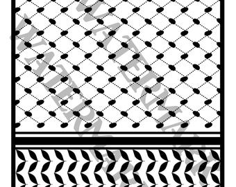 Palestinian Kufiyah Clean Patterns- High Resolution- Digital Files-jpg ...