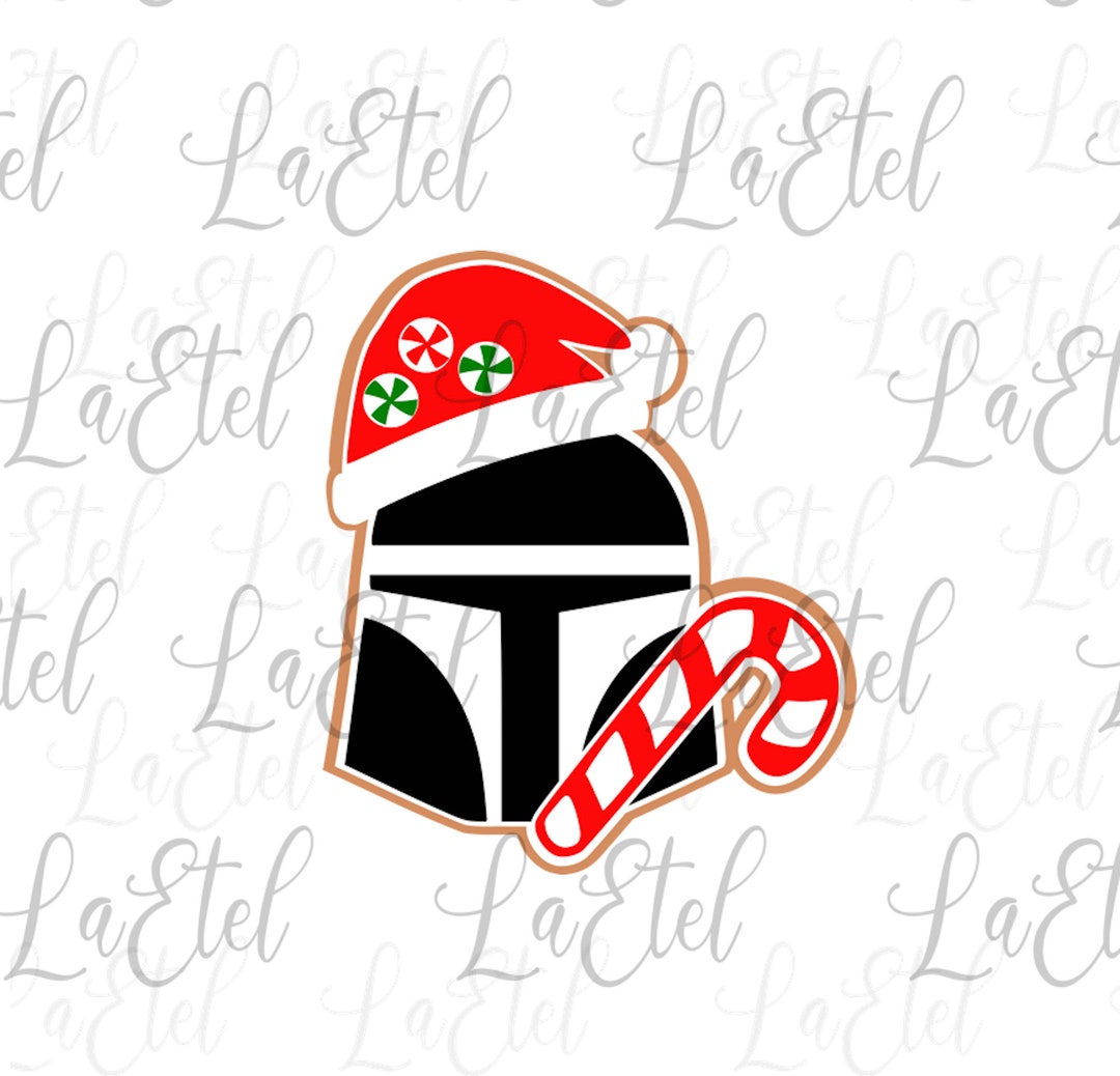 Gingerbread Cookie Mandalorian SVG, PNG, Christmas Mando, Star Wars ...