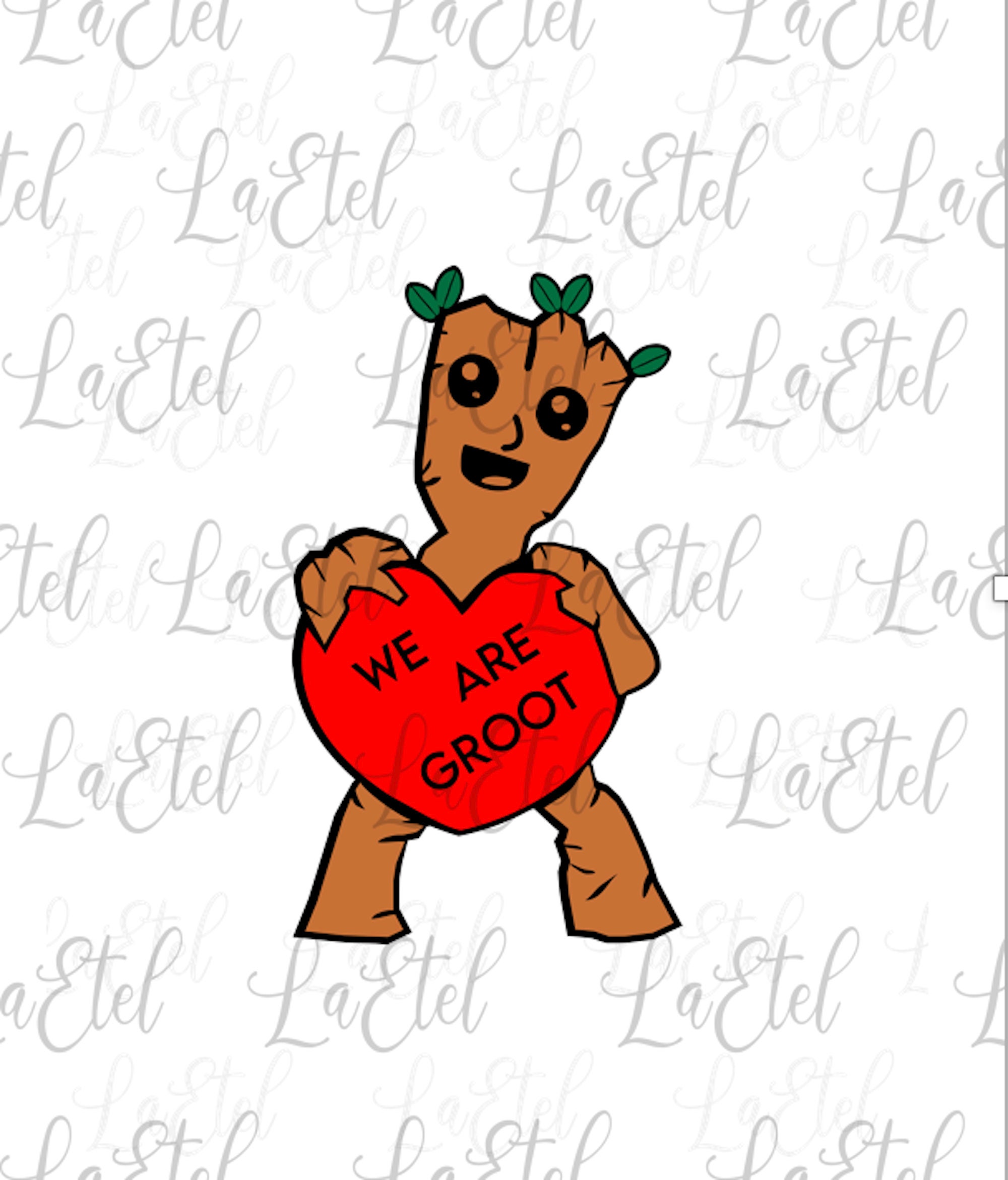 Valentine, Groot, SGV, PNG, Digital Download, Guardians of the Galaxy ...