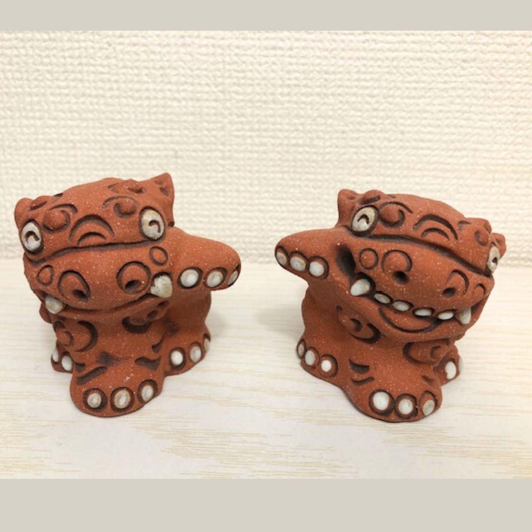 Okinawa Shisa Dog Limited Shisa Pair Okinawa Gift Okinawa Pottery ...