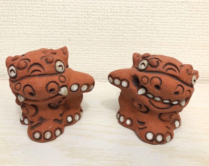 Okinawa Shisa Dog Limited Shisa Pair Okinawa Gift Okinawa Pottery ...
