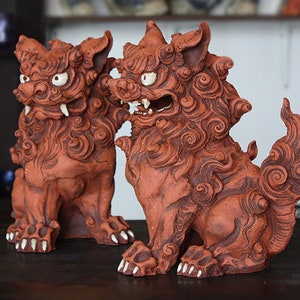 Japanese Shisa Dog Gift Celebration Present Japaese Ceramics Ryuku ...