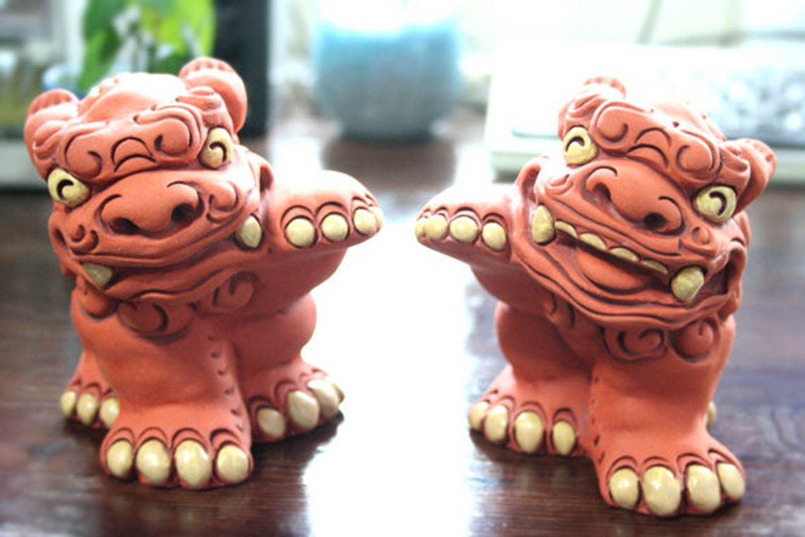 Japan Okinawa Limited Shisa Pair Dharma Gift Shisa Shisa Dog Shisa ...