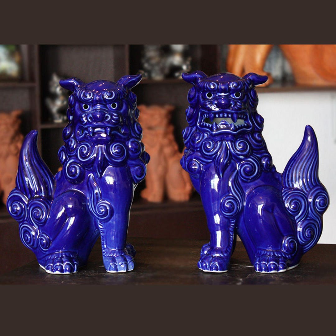 Japanese Shisa Dog Gift Celebration Present Japanese Ceramics Ryuku ...