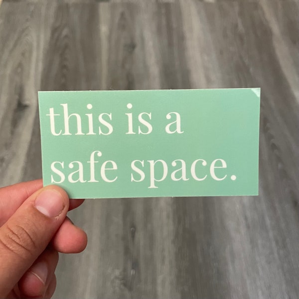 Safe Space Sticker - Etsy